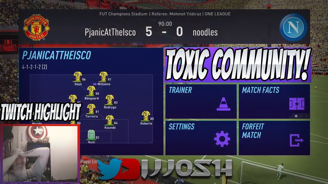 FIFA HAS THE MOST TOXIC COMMUNITY! FIFA 21 ULTIMATE TEAM! IJJosh Twitch ...