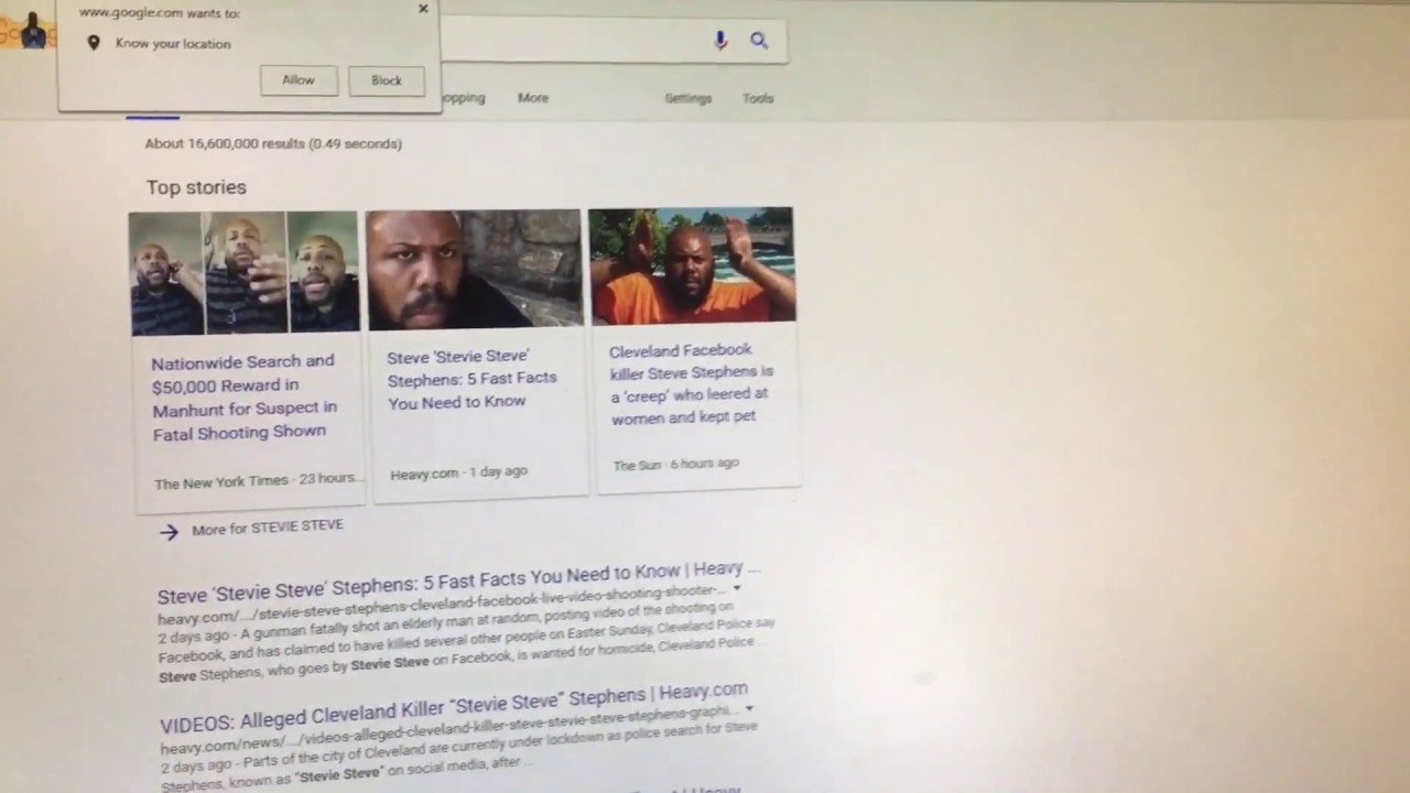 Steve Stephens suicide video - YouTube