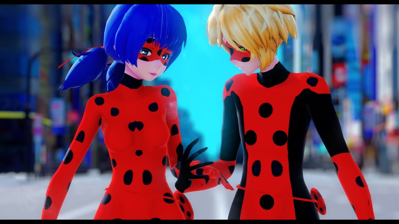 【MMD Miraculous】Go Again!【Ladybug×Mister Bug】【60fps】 - YouTube