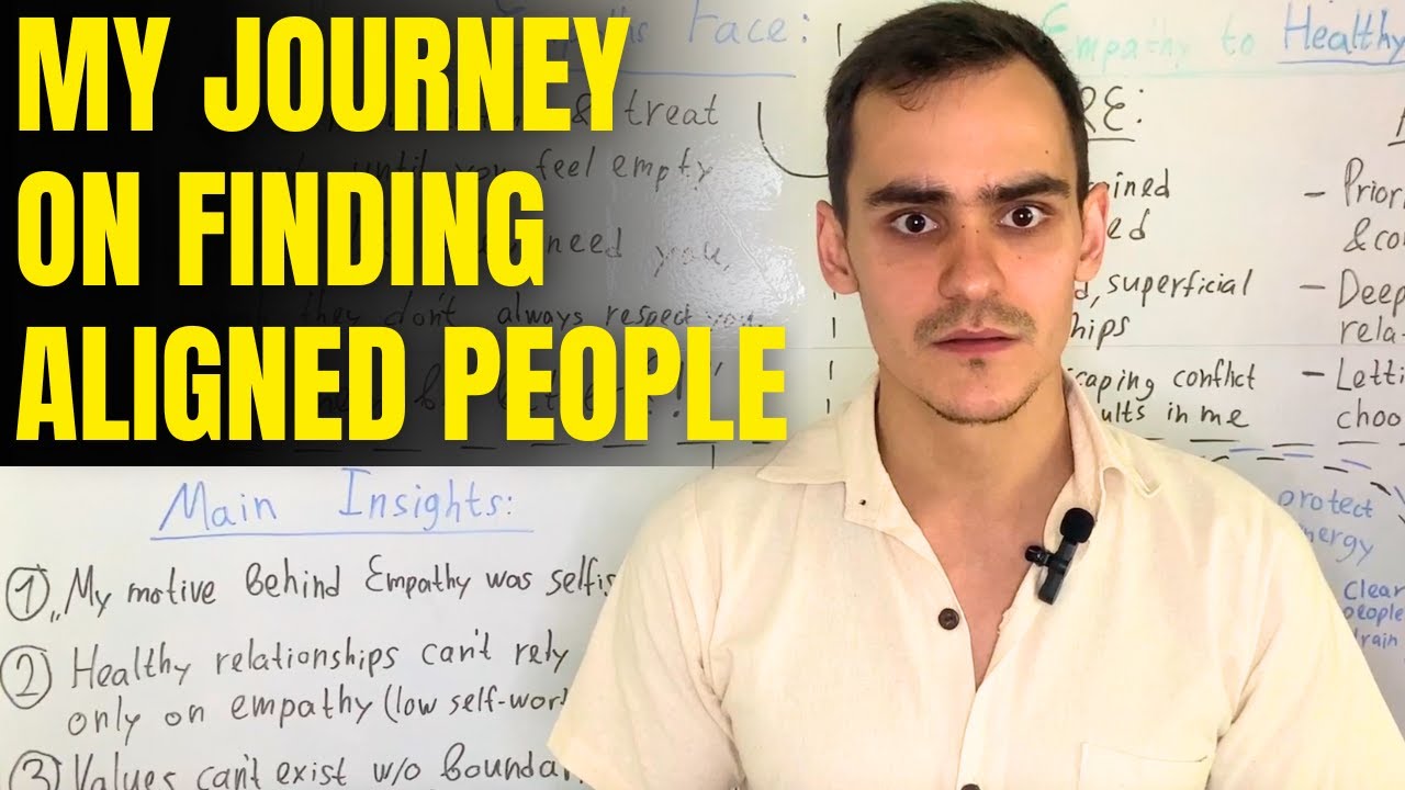 How to find people who align with your values (guide for emapths) - YouTube