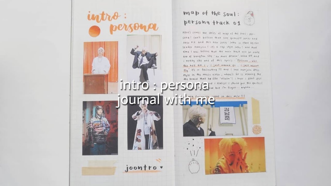 intro : persona/journal with me - YouTube