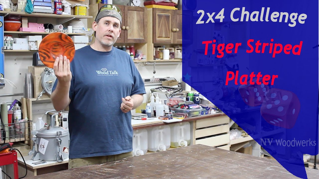 Turning and Burning A Tiger Striped Platter - Summers Woodworking 2x4 ...