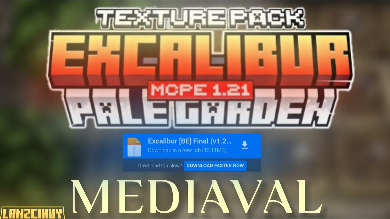 EXCALIBUR TEXTURE PACK MCPE 1.21+ || RESOURCE PACK MEDIEVAL BEDROCK || BEST MEDIEVAL TEXTURE ...