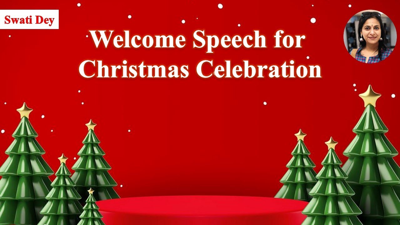 Welcome Speech for Christmas Celebration 🎄| Short & Heartwarming ...