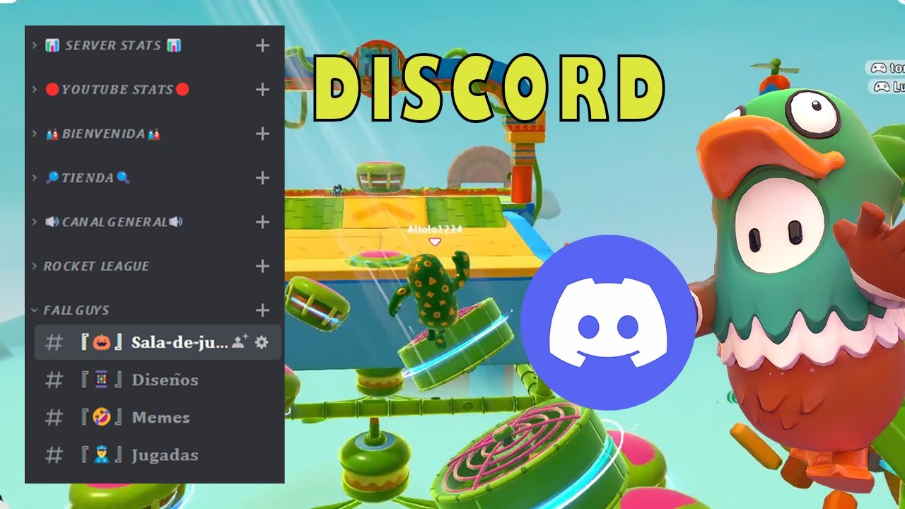 MEJOR servidor de DISCORD FALL GUYS en español - YouTube