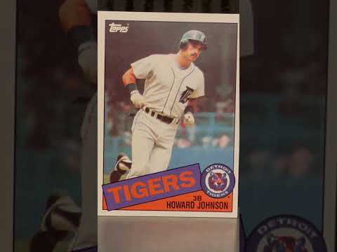Howard Johnson Detroit Tigers 1985 Topps baseball Rookie card review ...