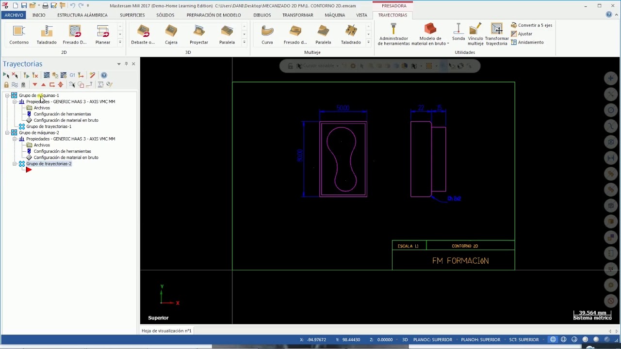 Curso de Mastercam mecanizado 2D - Eleccion de maquina y ...