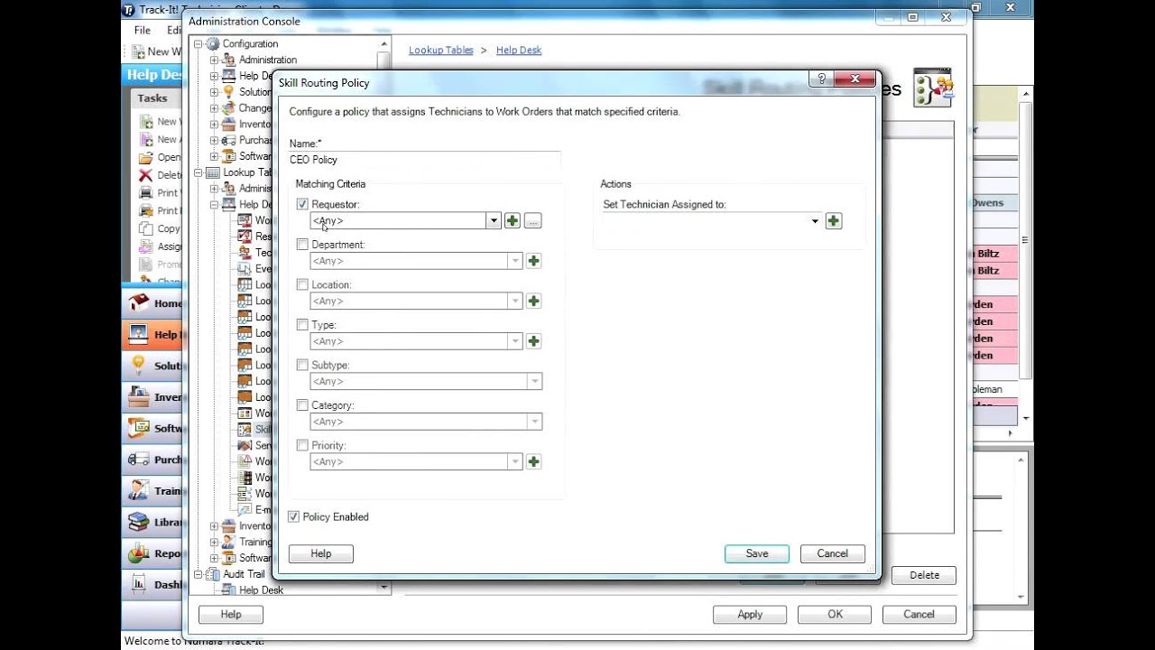 BMC Track-It! - Configuring Skill Routing - YouTube