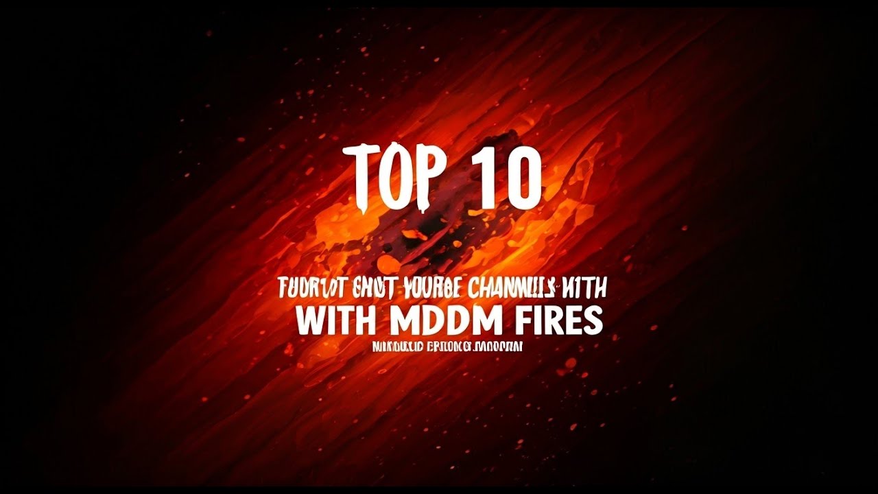 YouTube Channel Top 10 but with MDM Fires - YouTube