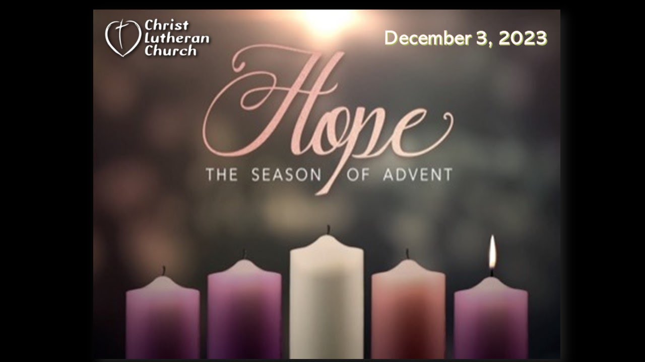Dec 3, 2023 - 1st Sunday of Advent - YouTube