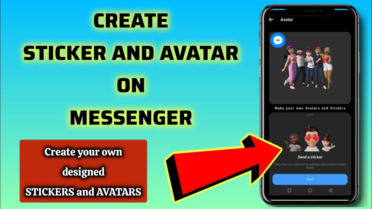 Paano gumawa ng STICKERS or AVATARS sa Messenger? - YouTube