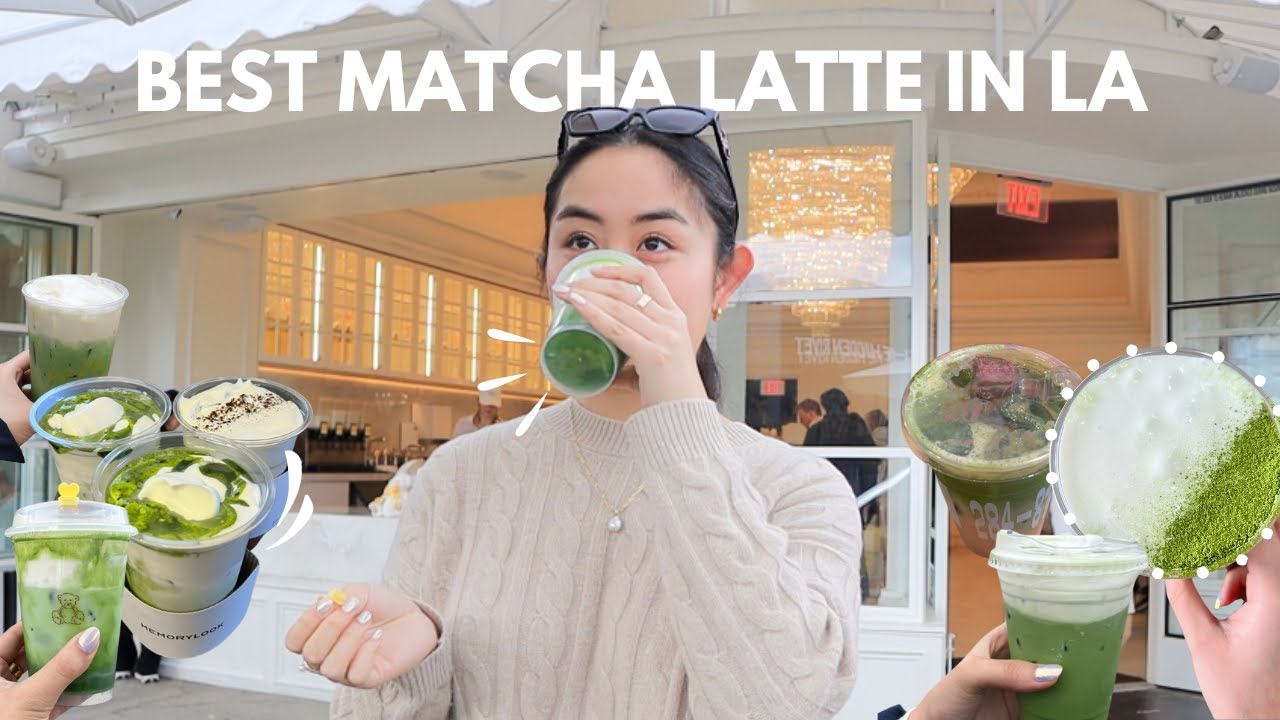 LA matcha tour | i found the best matcha latte ever - YouTube