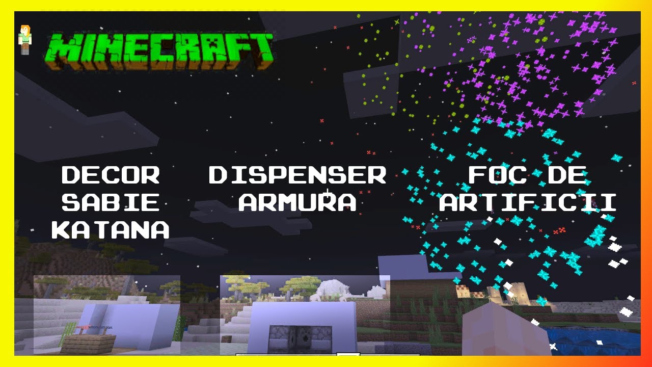 Tutoriale Minecraft : sabie katana, dispenser automat armura, foc de ...