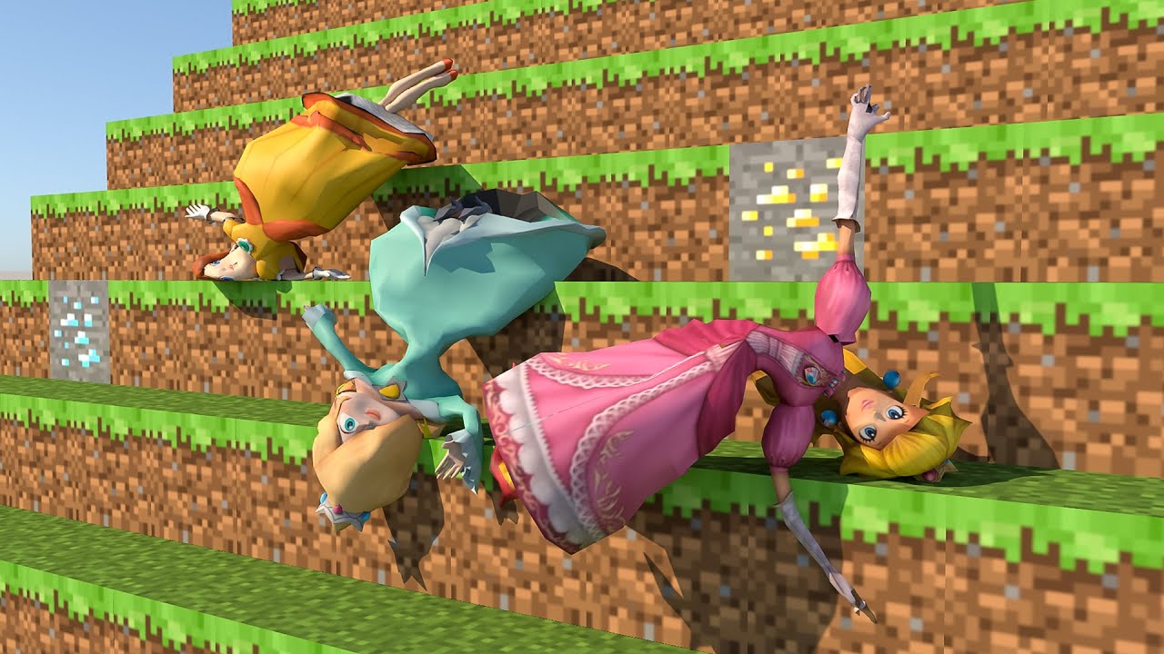 Princess Peach vs Princess Daisy vs Princess Rosalina [Race] - YouTube