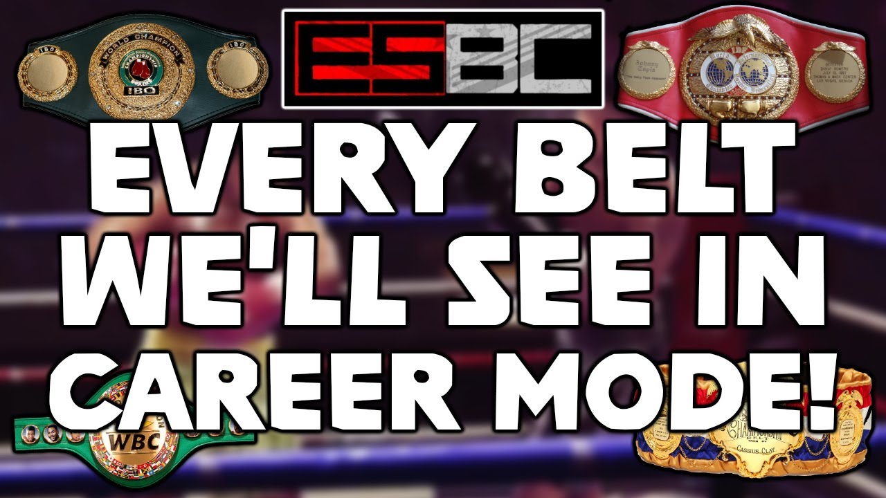 ESports Boxing Club - Every TITLE you can WIN in ESBC Career mode! (So ...