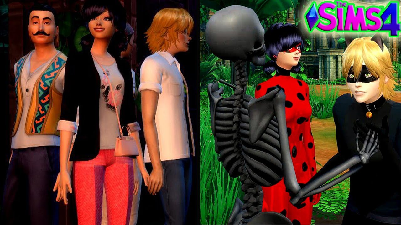 The Sims 4 Ladybug And Cat Noir in the Jungle Adventure - YouTube