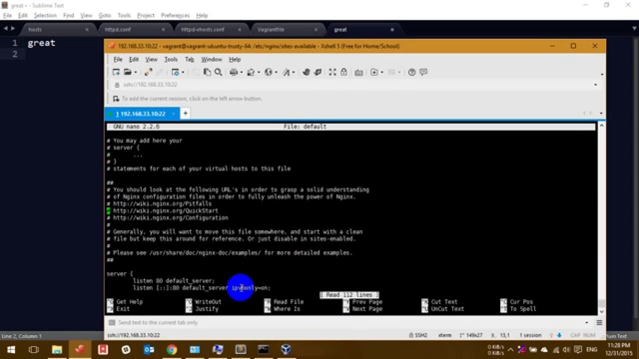 Vagrant basic : nginx, php, private host. Get started with custom ubuntu : part-1 - YouTube