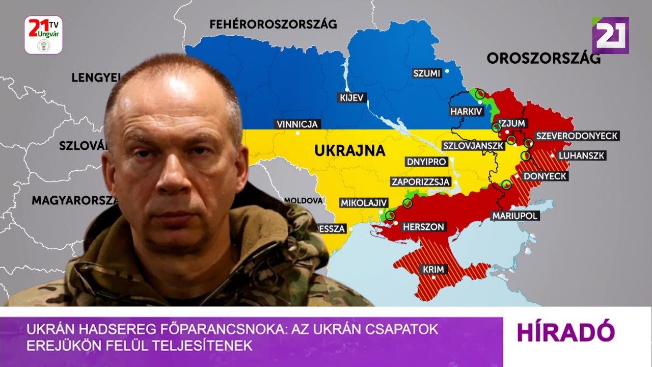 Ukrán hadsereg főparancsnoka: az ukrán csapatok erejükön felül ...