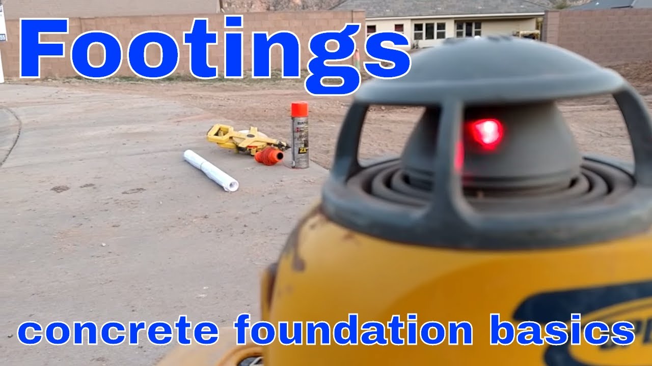 Foundation diy. Digging footings and tying rebar. - YouTube