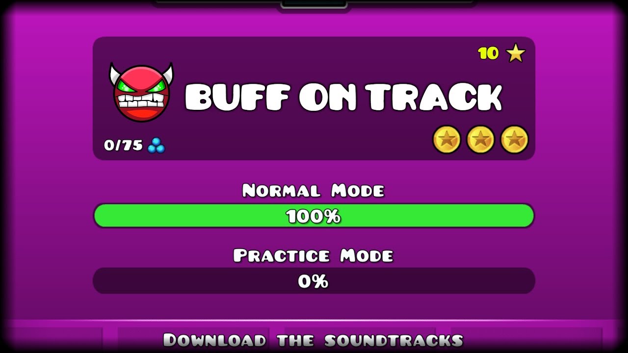IF BACK ON TRACK WAS DEMON! - Buff on Track by HugeDoge | Geometry Dash ...