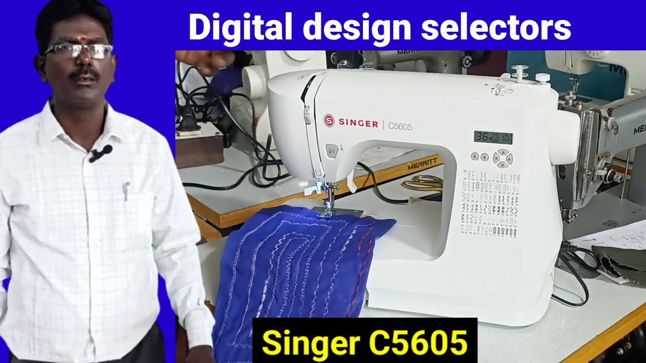 Singer C5605 digital design selectors table top sewing machine review ...