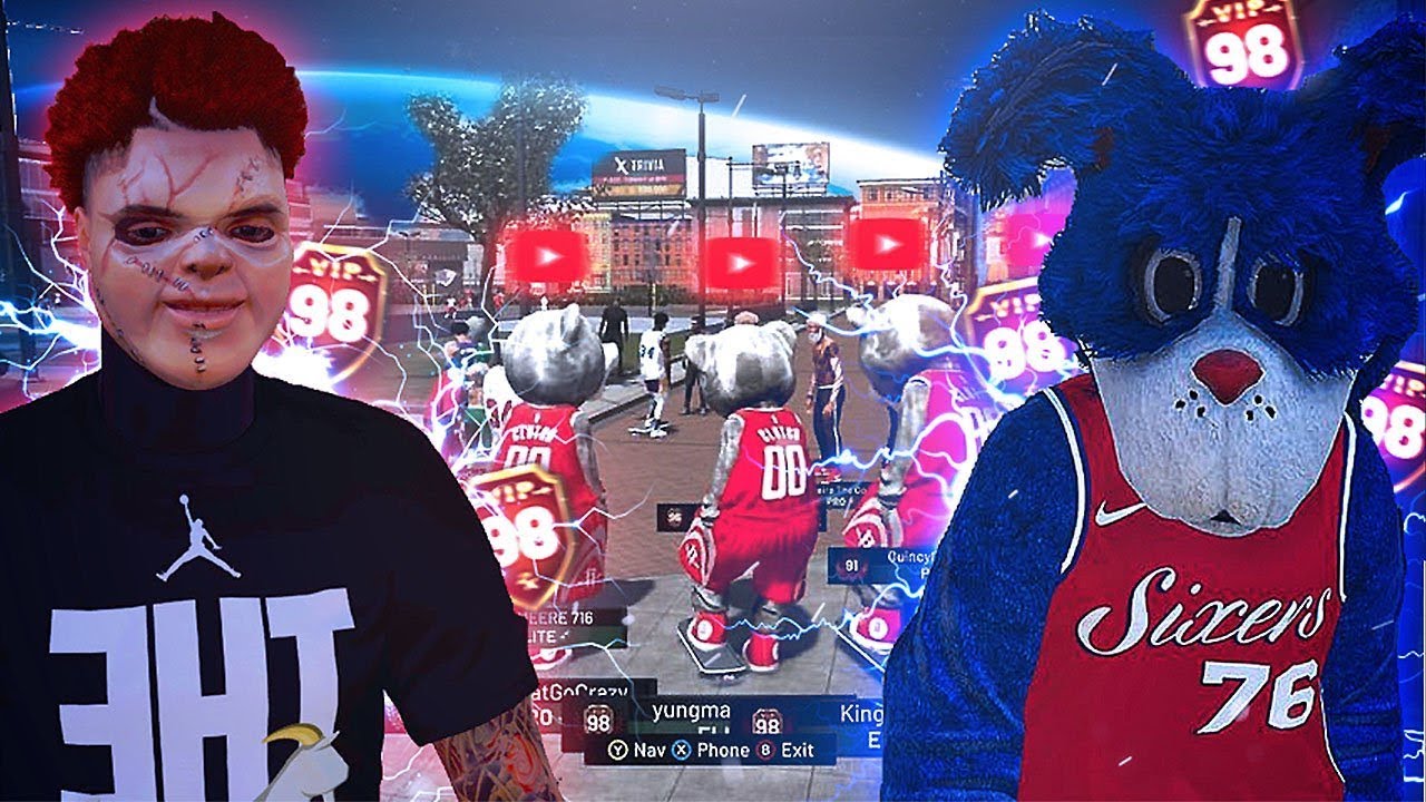 I Hit 98 Overall On My Pure Point Forward | I Unlocked Mascots In NBA ...