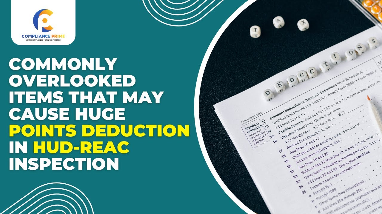Commonly Overlooked Items that may cause huge points deduction in HUD ...