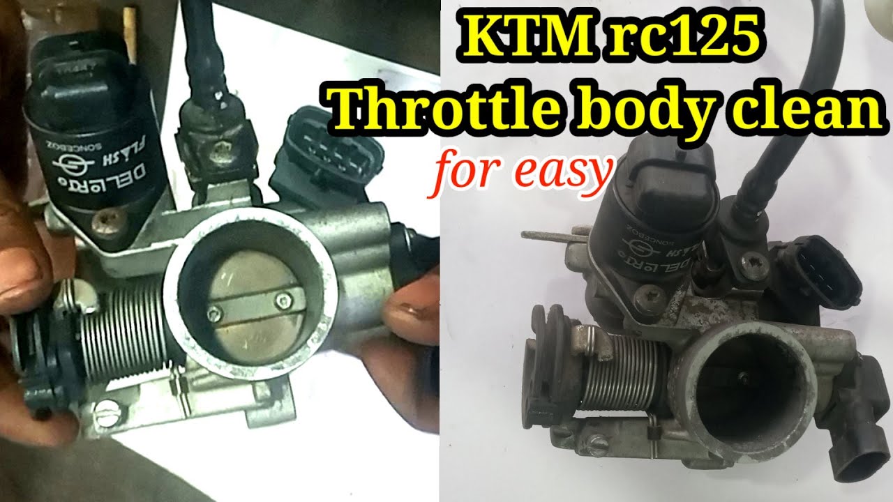 How To clean Throttle body | KTM rc125| all motorcycle throttle body ...
