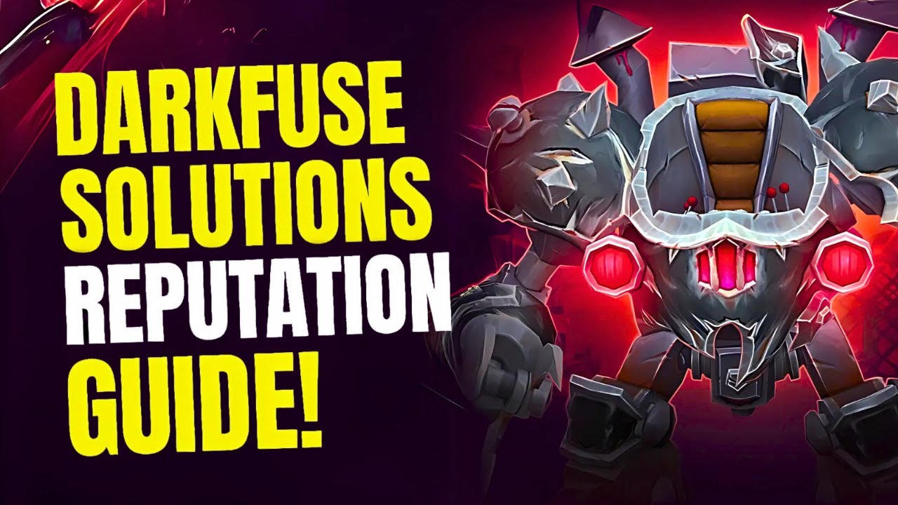 Darkfuse Solutions Reputation Guide & Cartel Unlock | How To Farm Market Research? WoW Undermine ...