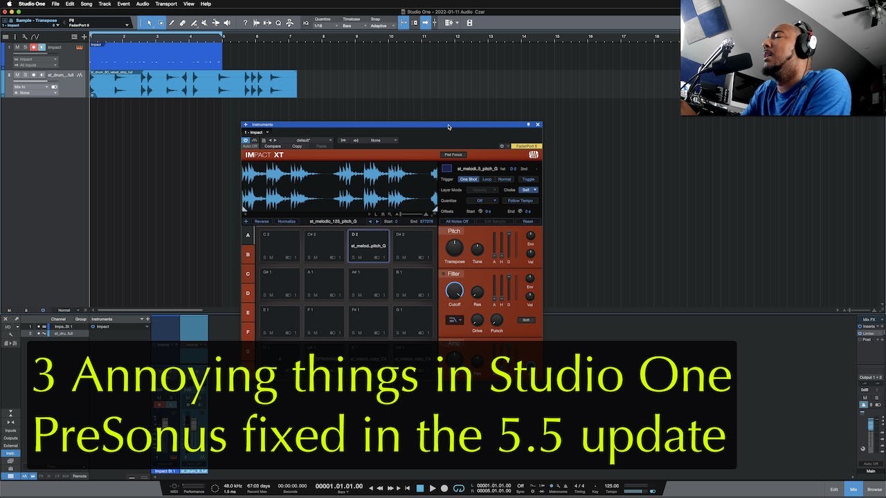 3 annoying things in PreSonus Studio One that was fixed in 5.5 - YouTube