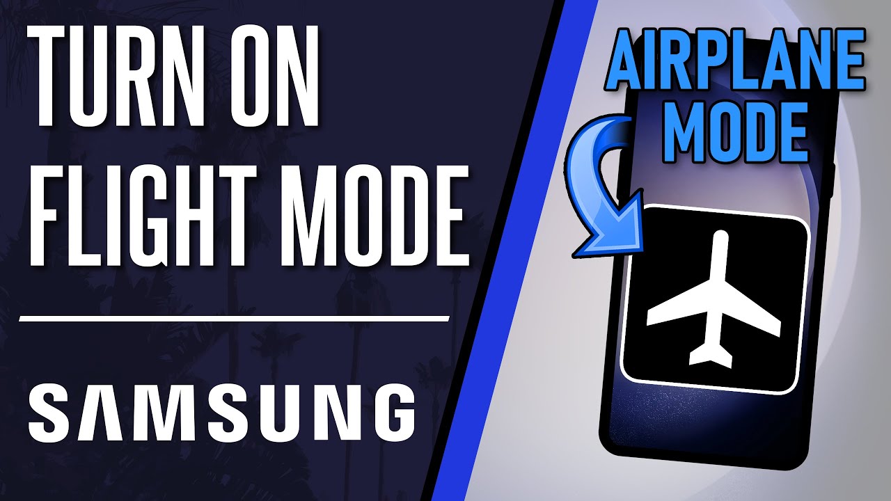 How to Turn ON Airplane Mode on Samsung Phone - YouTube