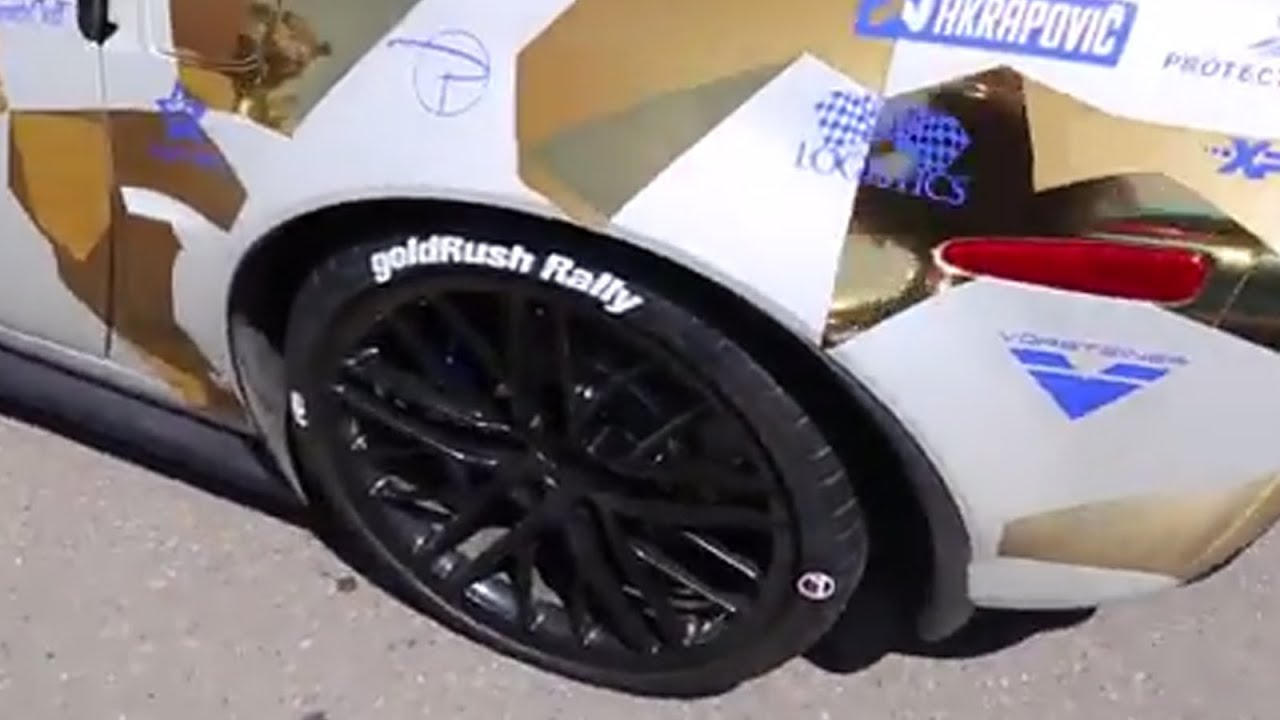 Tire Stickers goldRush Rally 2015 - Launch - YouTube