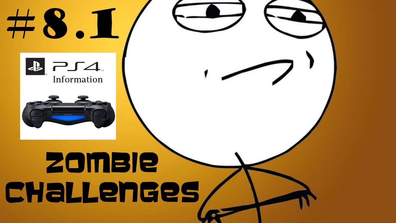 Zombie Challenge #8 (Part 1) | Uzi Room Challenge + PS4 Info ...