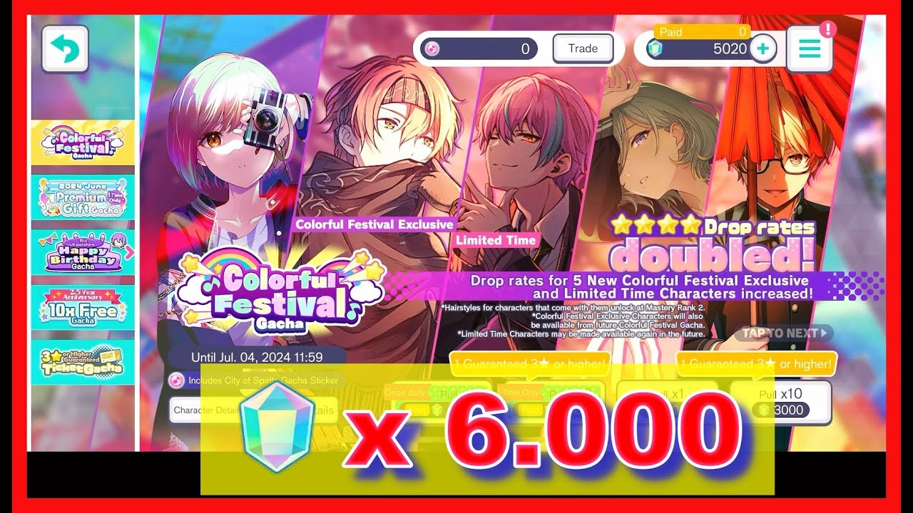 Colorful Stage! [EN] – "Colorful Festival" Gacha - July/2024 - YouTube
