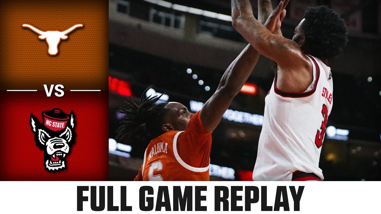 Texas vs. NC State Full Game Replay | 2024-25 ACC Men's Basketball ...