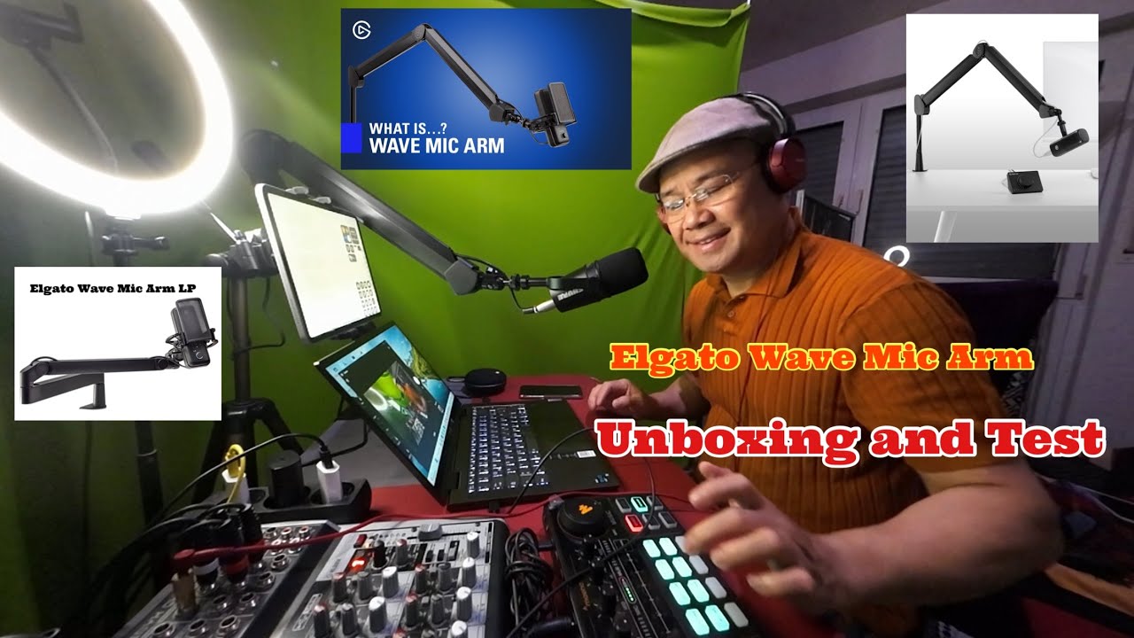 ELGATO WAVE MIC ARM / UNBOXING and SET UP / Shots on DJI Action 2 / # ...