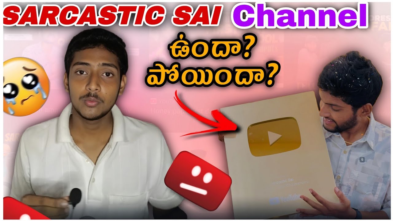 Sarcastic Sai channel terminated by YouTube 😭 @SarcasticSai7 - YouTube