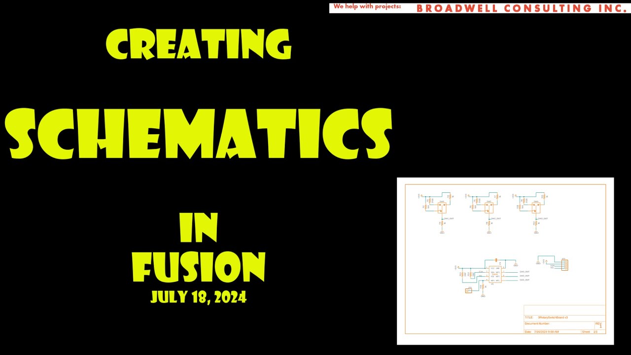 Creating a Schematic In Autodesk Fusion 360 that uses our Custom ...