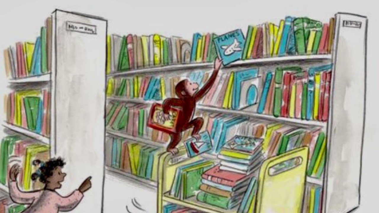 Curious George Visits the Library (Margret and H.A. Rey)—4/8/21 - YouTube