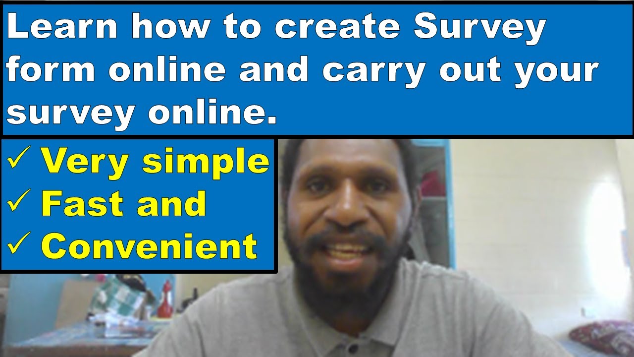 How to create survey form online and carry out your survey online - YouTube