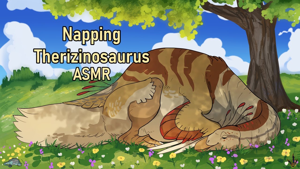Napping Therizinosaurus, nature sounds || Relax, sleep, study, calm ...