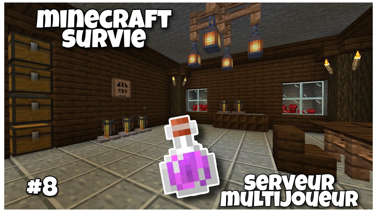 COMMENT faire une SALLE D'ALCHIMIE !? -Minecraft 1.16- (Serveur ...