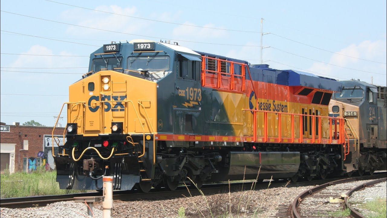 Mighty Chessie! CSX 1973 ‘Chessie System’ Leads M648 Through Cordele ...