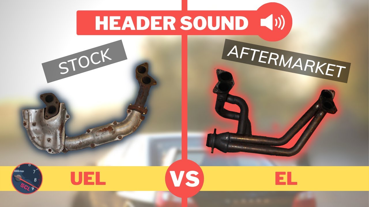 Stock UEL vs Aftermarket EL Header Sound Comparison (Outside, Inside ...
