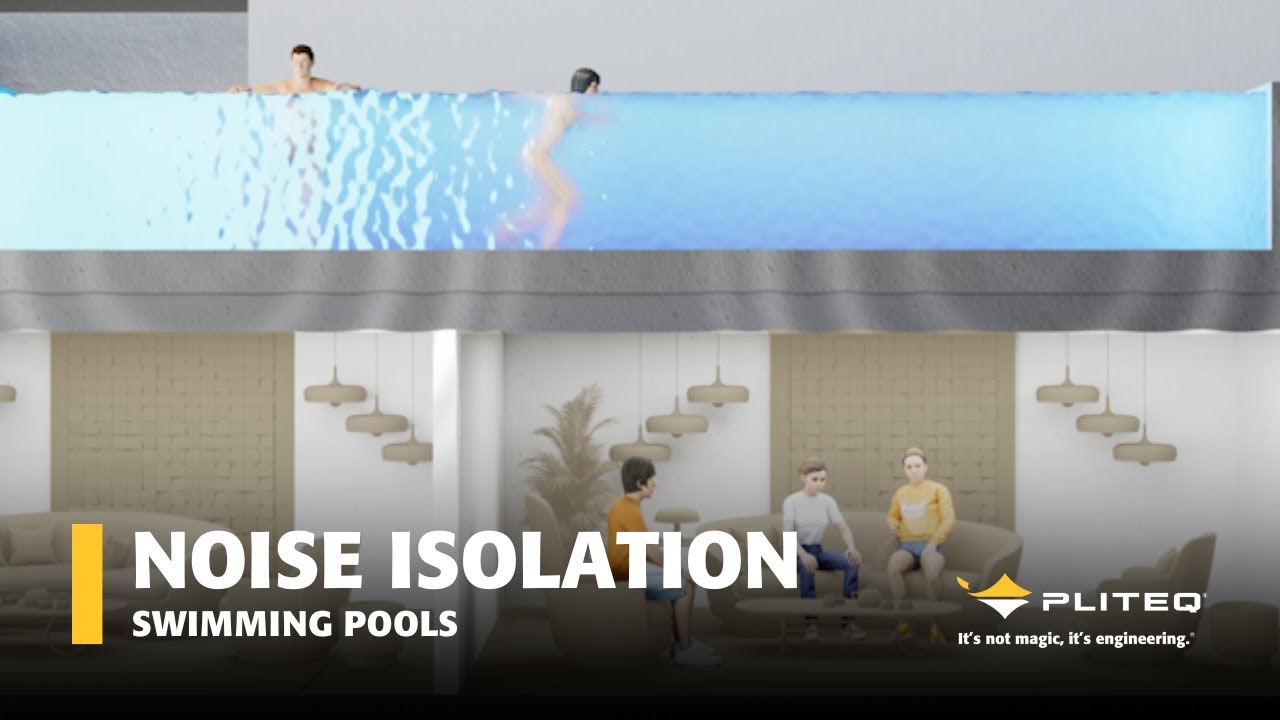 Pliteq | Noise Isolation in Swimming Pools - YouTube