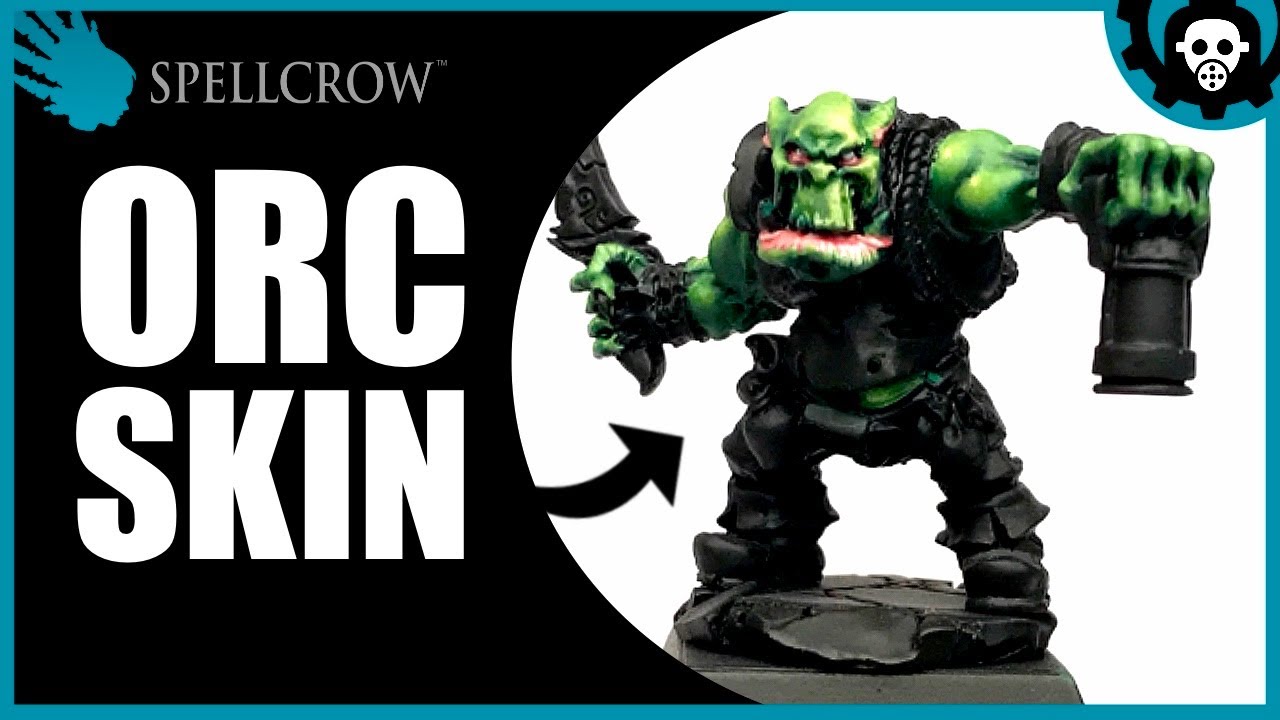 HOW To Paint Smooth Green ORC Skin | SPELLCROW Miniatures | 2021 - YouTube