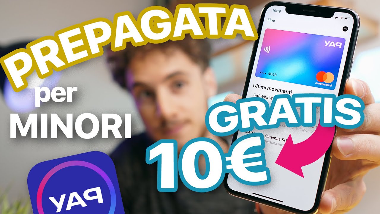 YAP, la carta PREPAGATA GRATUITA per MINORENNI - YouTube