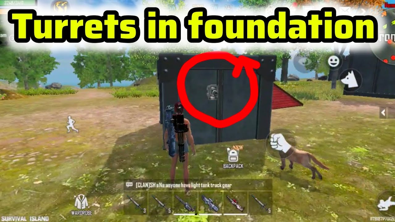 turrets in foundation 🤭🤭🤭 survival Island 🏝️ subscribe now - YouTube