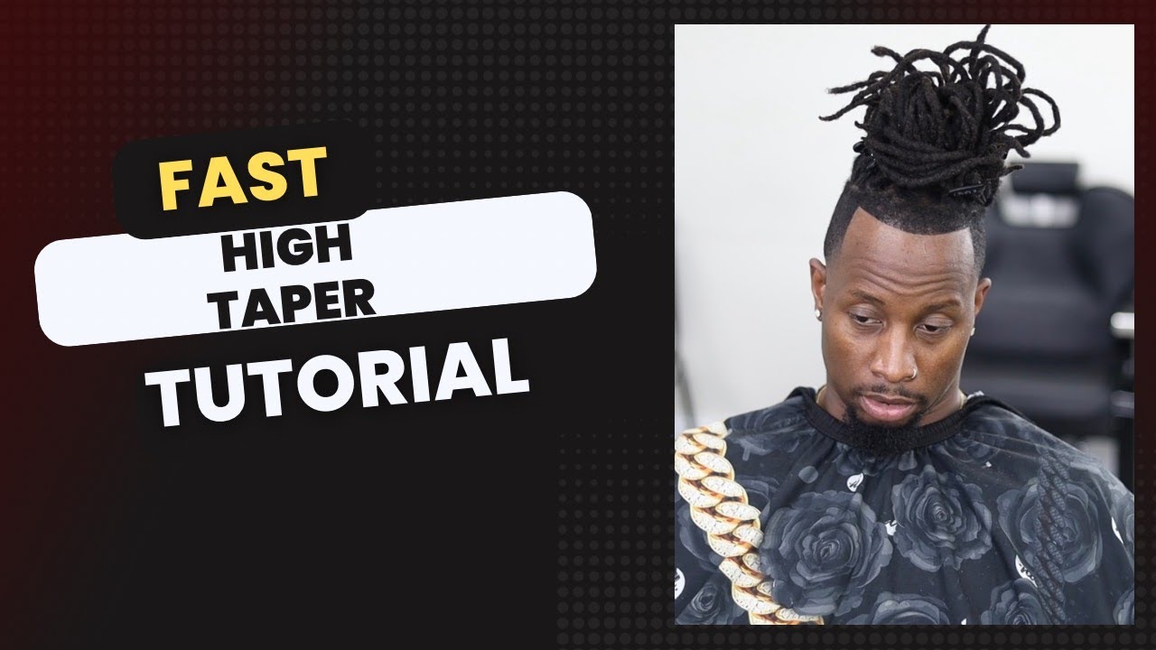FAST High TAPER Tutorial | ALL DETACHABLE Blades | 8 Minute HIGH Taper | TAPER + LOCS - YouTube