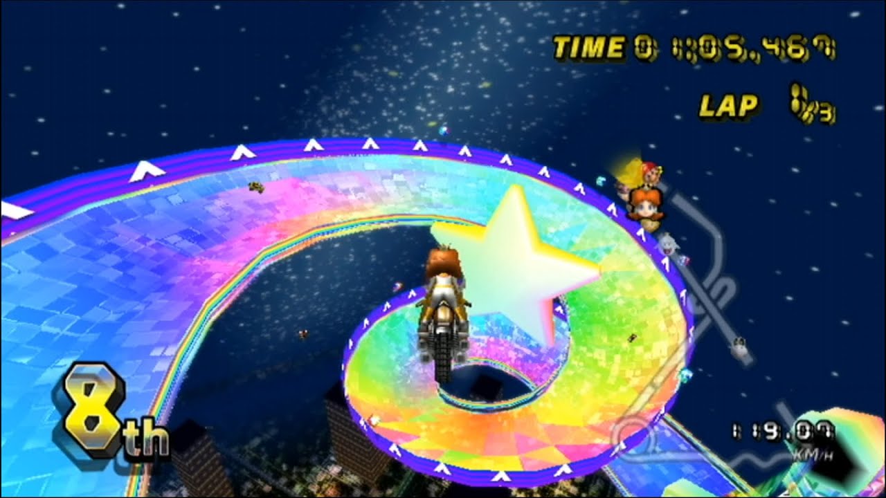 [MKWii CTGP] Custom Tracks - 200cc Rainbow Yoshi Cup (Finale) - YouTube